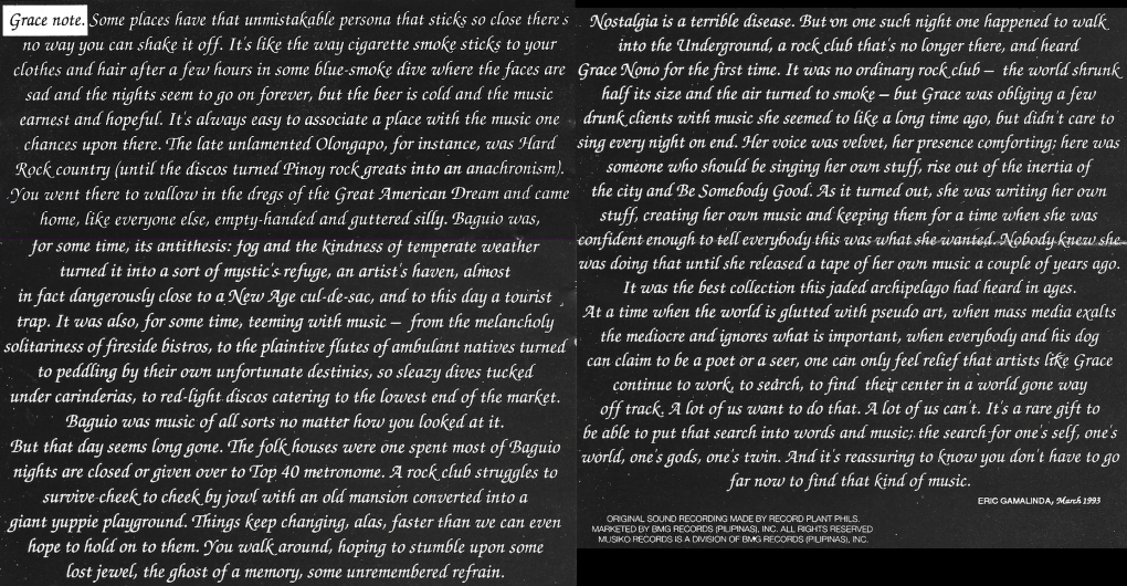 Tao Music – Grace Nono